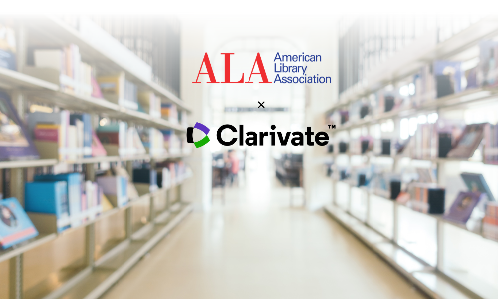 Clarivate Sponsors ALA Public Supporter Program