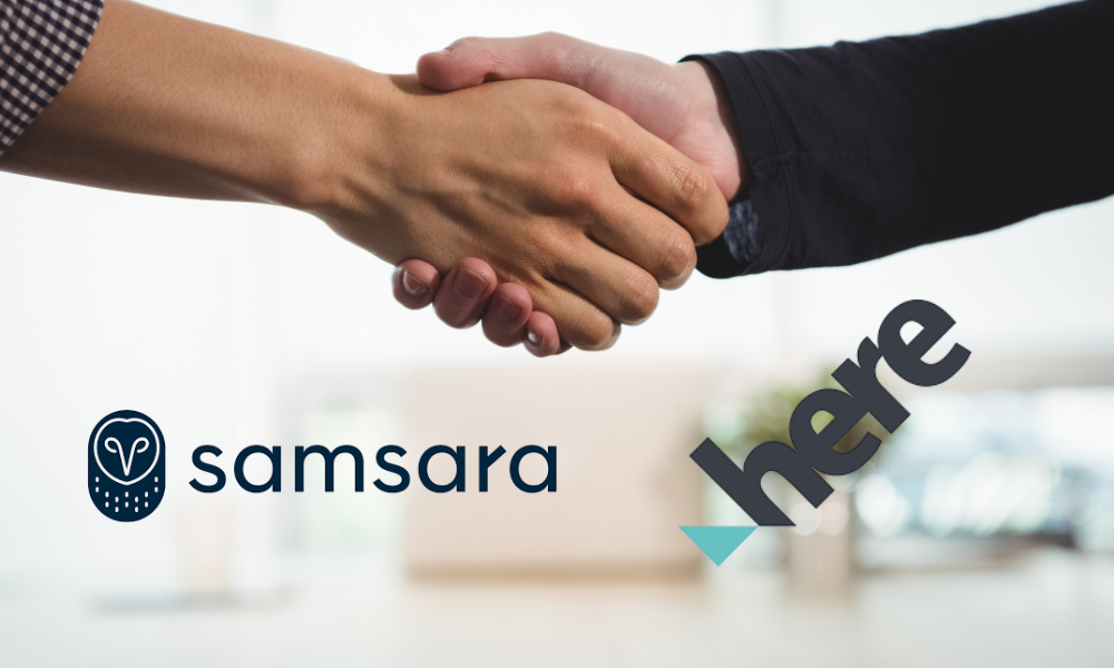 HERE and Samsara Partnership Improves Real-Time Routing